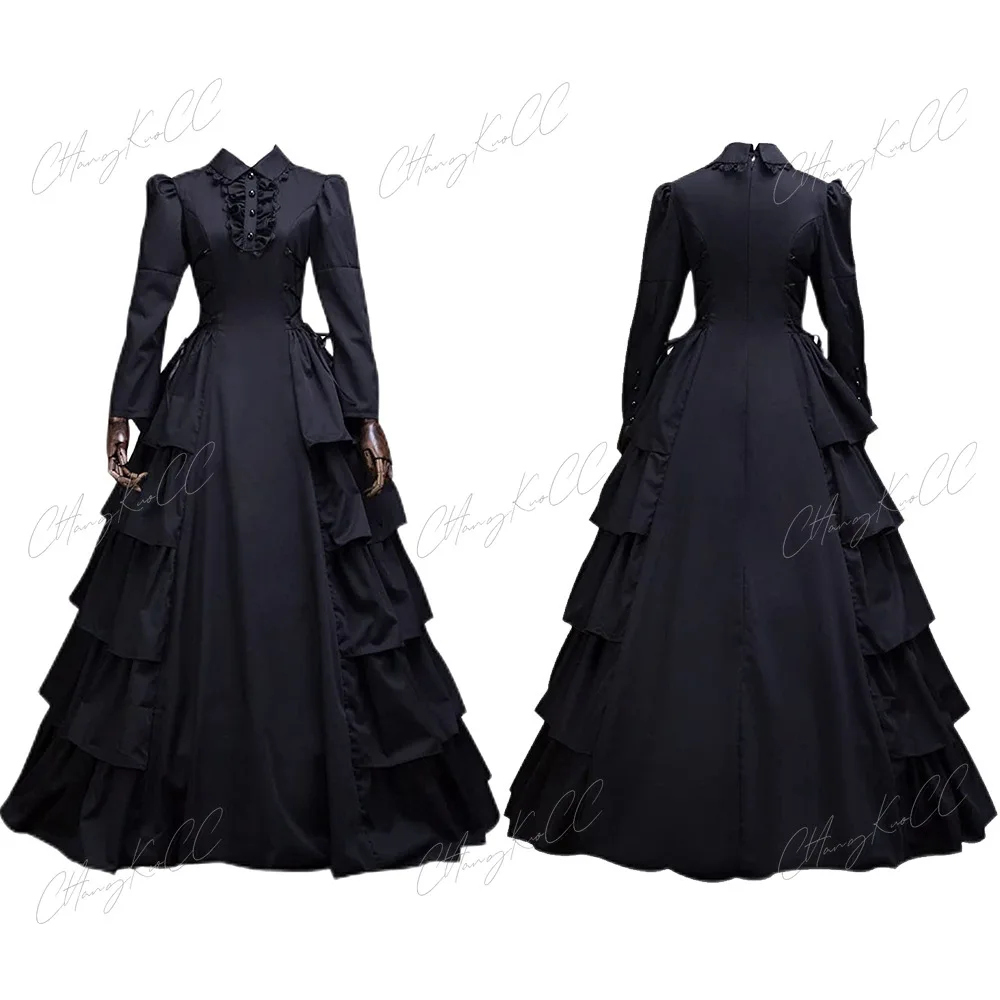 Vestido-vitoriano-para-mulheres-vestido-de-baile-g-tico-da-rainha ...