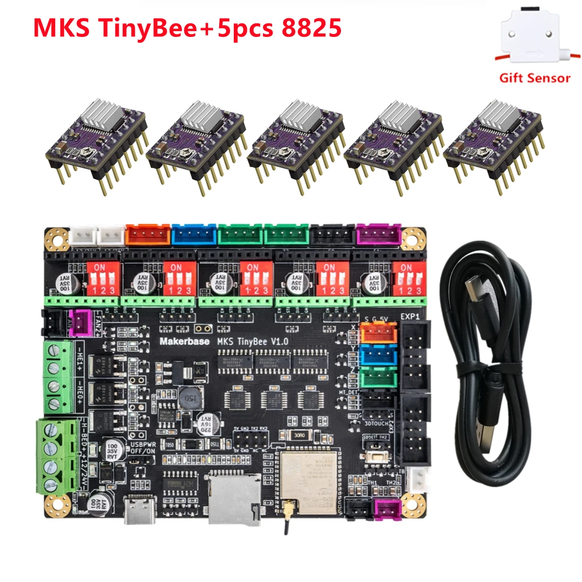 Makerbase-carte-contr-leur-d-imprimante-3D-MKS-TinyBee-ESP32-panneau-de-commande-MCU-tmc2208 ...