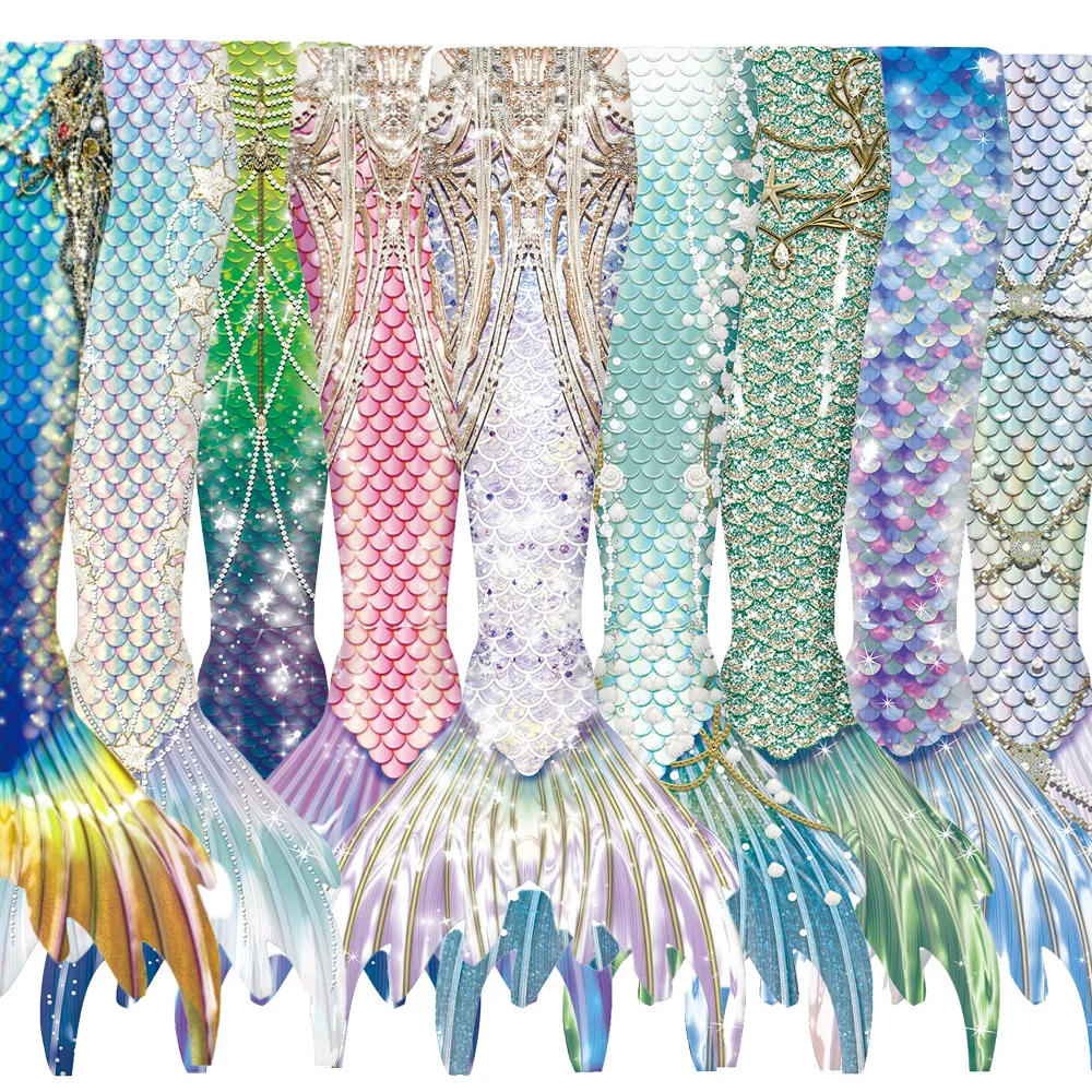 Womens-Mermaid-Tails-Girls-Swimming-Mermaid-Tail-Matching-Kids-Swimable ...