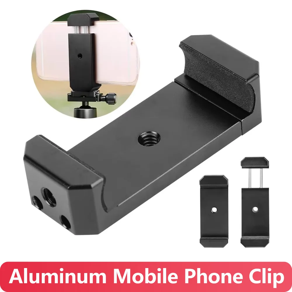 Aluminum Alloy Mobile Phone Clip Holder Extendable Cell Phone Clamp ...