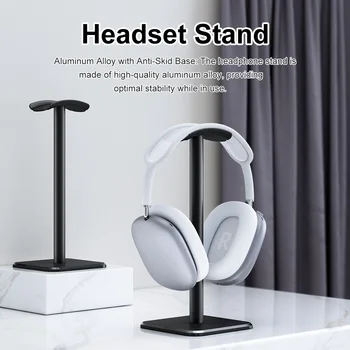 Aluminium Alloy Headset Support Stand Anti-Skid Base Space Saving ...