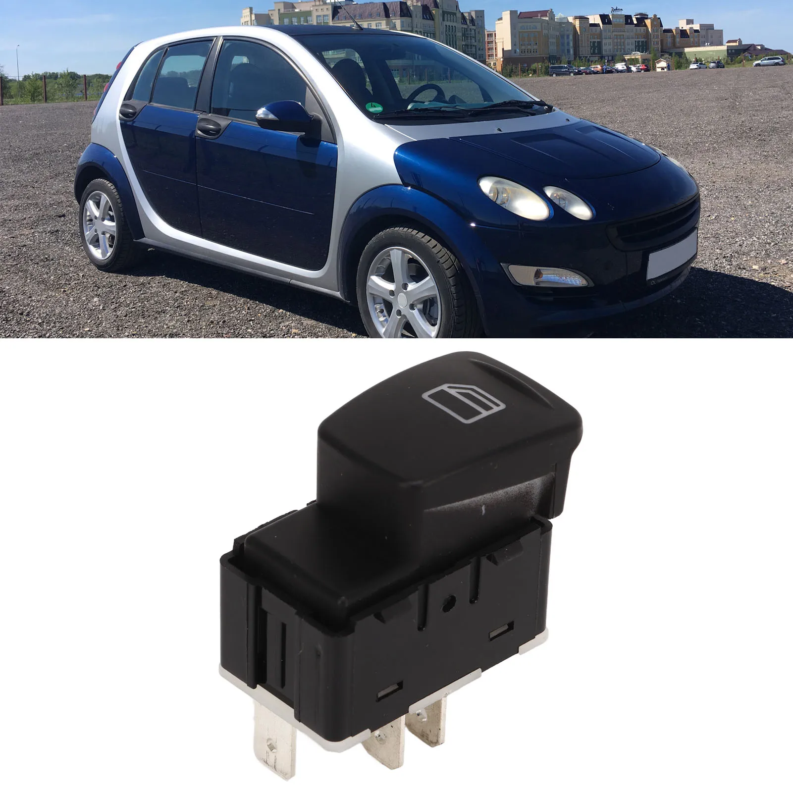 Window Lifter Control Button ABS Metal Power Window Comfortable Touch ...