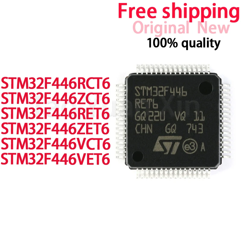 100-New-STM32F446RCT6-STM32F446RET6-STM32F446VET6-STM32F446VCT6-STM32F446ZET6-STM32F446ZCT6-QFP ...