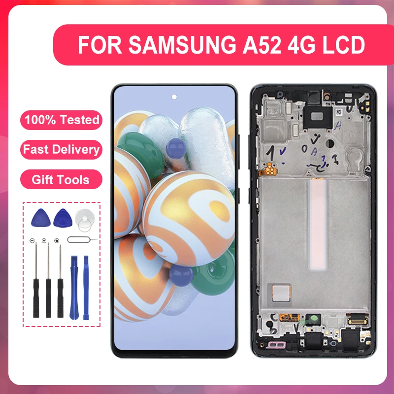 6.5 Inch A525 Display For Samsung Galaxy A52 4G Lcd Touch Panel Screen ...