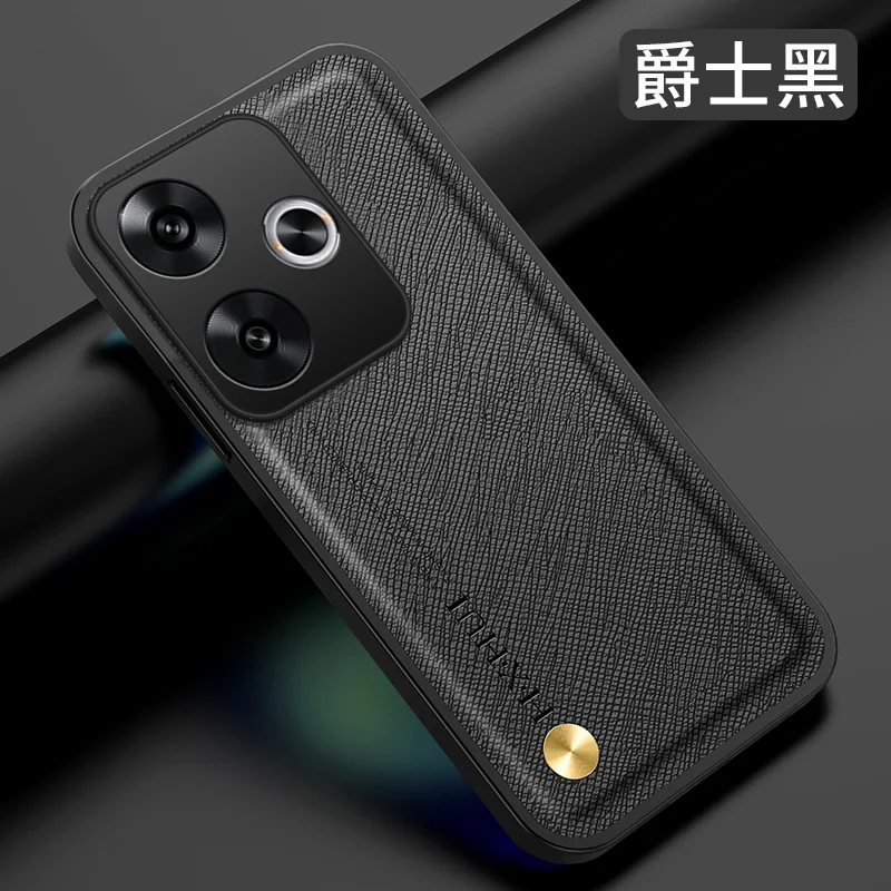 For-Xiaomi-Redmi-Turbo-3-Case-Car-Magnetic-Matte-Stripe-Back-Cover-For ...