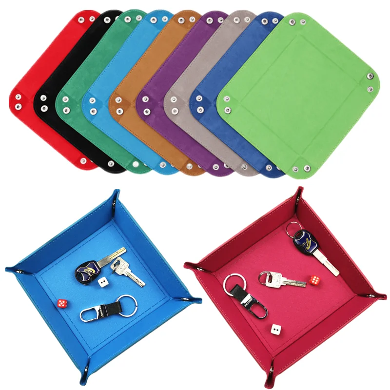Creative-Folding-Tray-PU-Leather-Valet-Trinket-Collapsible-Phone-Key ...