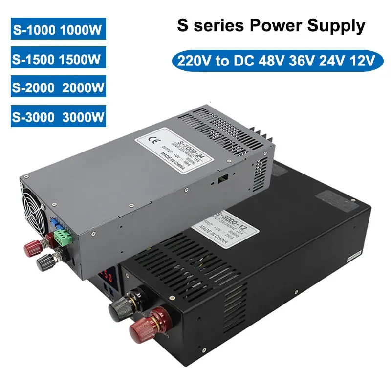 1000W 1500W 2000W 3000W High Power Switching Power Supply 220V to 12V ...
