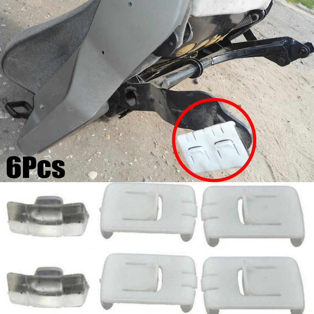 6X Seat Fastener Rail Runner Clip Bracket Sliders Guide For Audi Seat ...