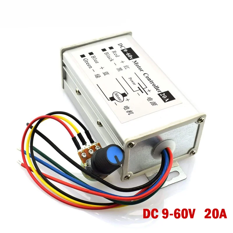 DC-29V-12V-24V-48V-60V-PWM-Motor-Speed-Controller-20A-Motor-Speed ...