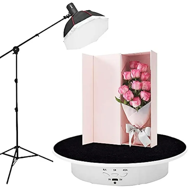 Dual-Powered-360-Rotating-Display-Stand-High-Capacity-22lbs-7-9-Mirror ...