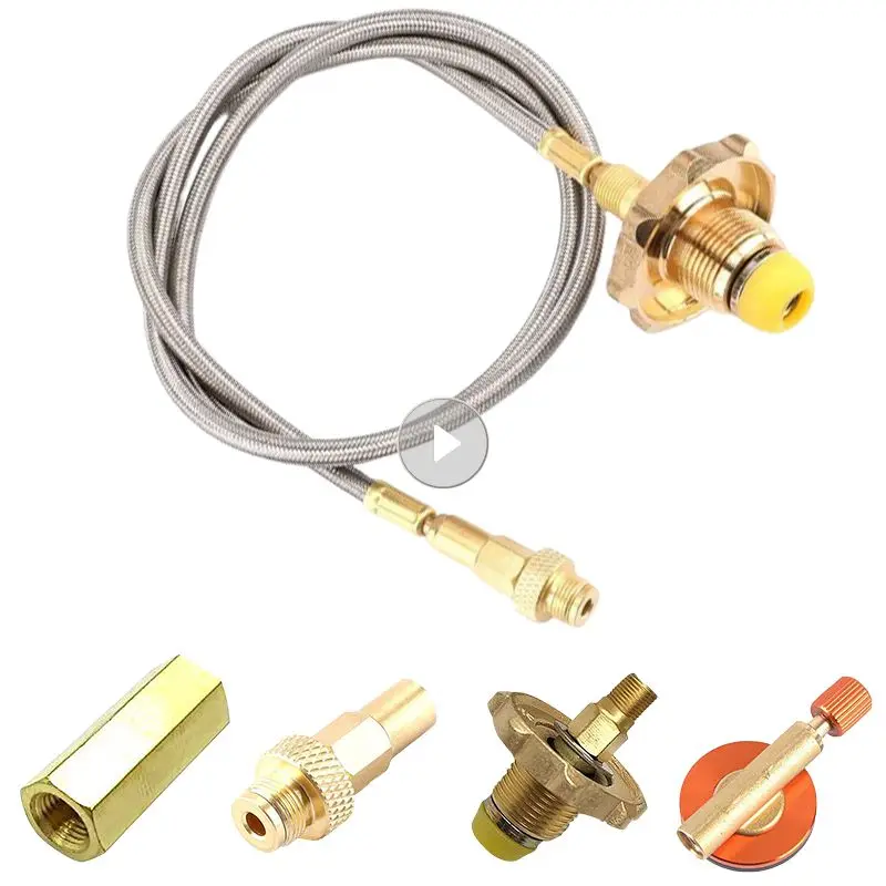1PC-Camping-Outdoor-Stove-Replacement-Extend-Tube-Adapter-Extended-Gas ...