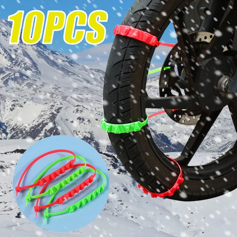 10pcs-Winter-Anti-Skid-Snow-Chains-for-Motorcycles-BicyclesTire-Wheels ...