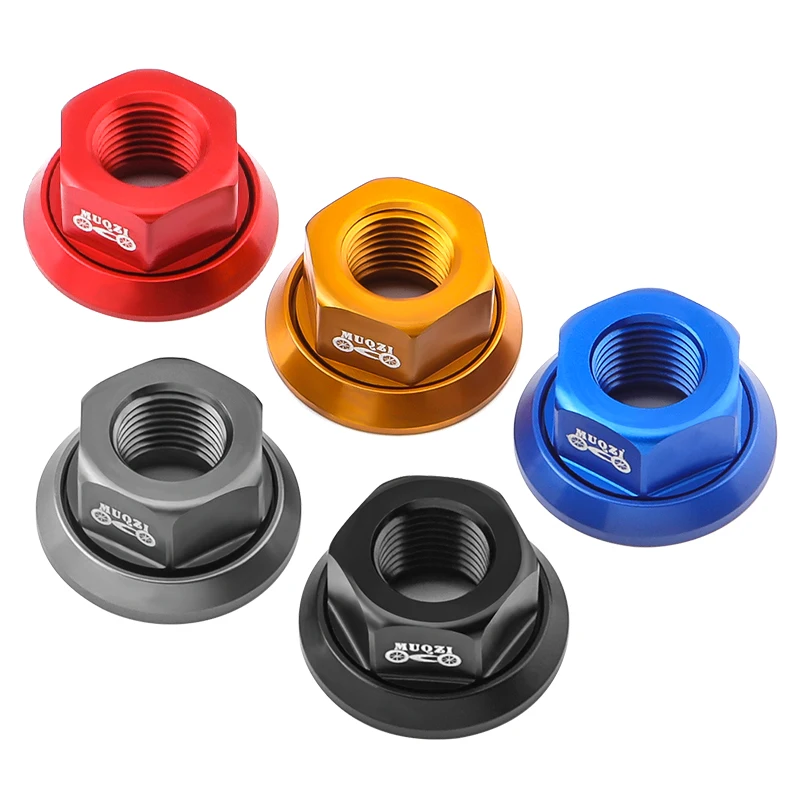 MUQZI-2pcs-Hub-Axle-Nut-3-8-Front-Rear-Wheel-Aluminum-Alloy-Fixie-Screw ...