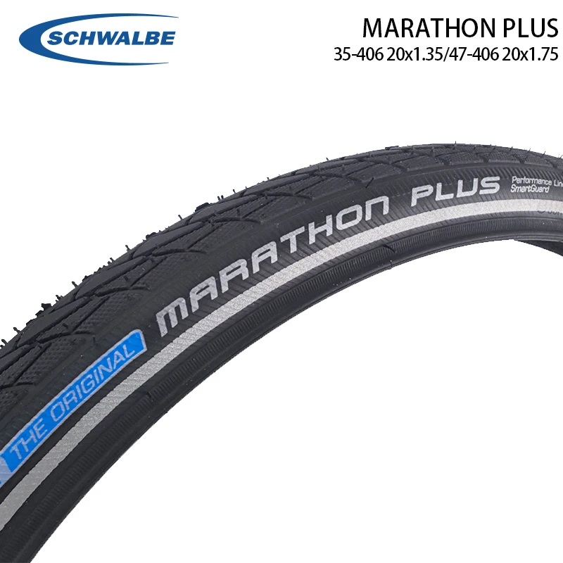 Schwalbe Marathon Plus 20inch 35-406 20x1.35 47-406 20x1.75 Folding ...