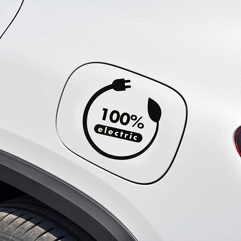 100-Electric-Car-Sticker-Waterproof-Vinyl-Decal-100-Electric-Car ...