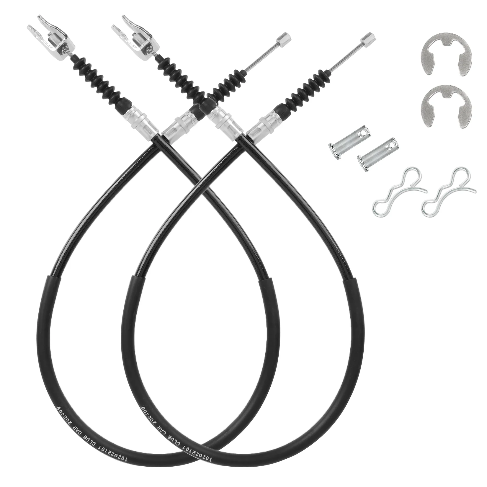 Golf Cart Brake Cable Kit (Stainless Steel Core) For Club Car DS 2000 ...