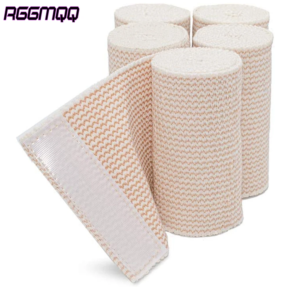 5Rolls Professional Self-Adhering Bandage, Latex-Free Stretch Wrap for ...