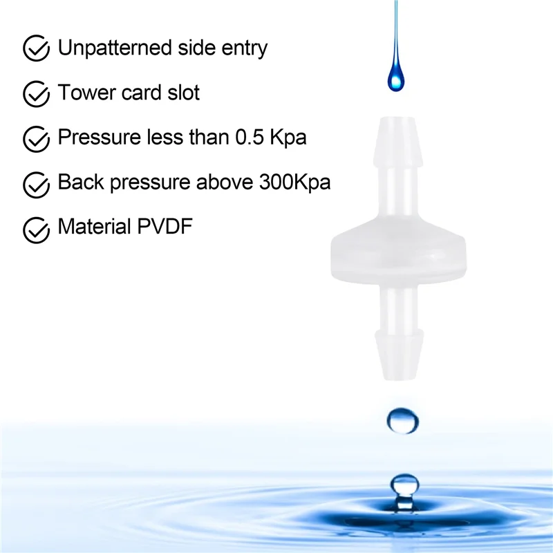 8-Pcs-1-4Inch-Check-Valve-6mm-PVDF-One-Way-Valve-Inline-Check-Valve-Non ...