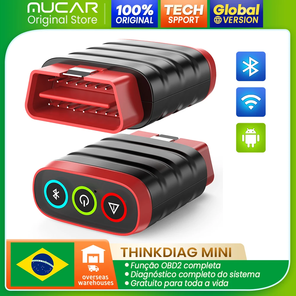 Thinkcar-Thinkdiag Mini OBD2 Sistema Completo Ferramenta Automotiva de Diagnóstico, Leitor de ...