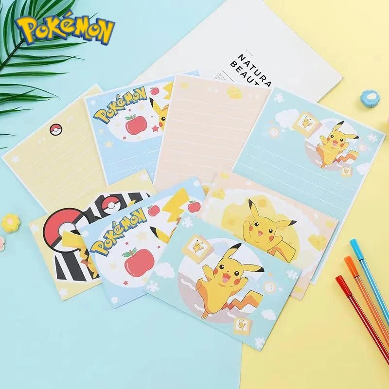 Pok-mon-Pikachu-Paper-Envelopes-Set-Cart-es-de-Convite-de-Casamento ...