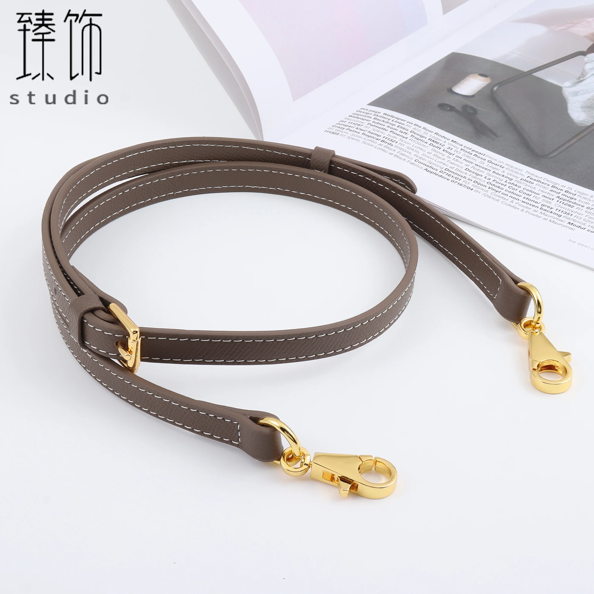Luxury herbag boli shoulder strap replacement adjustable leather ...