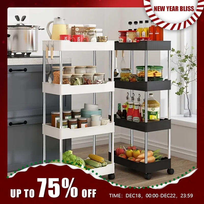 1pc-3-4-Tier-Rolling-Storage-Cart-High-Capacity-Storage-Shelf-Movable ...