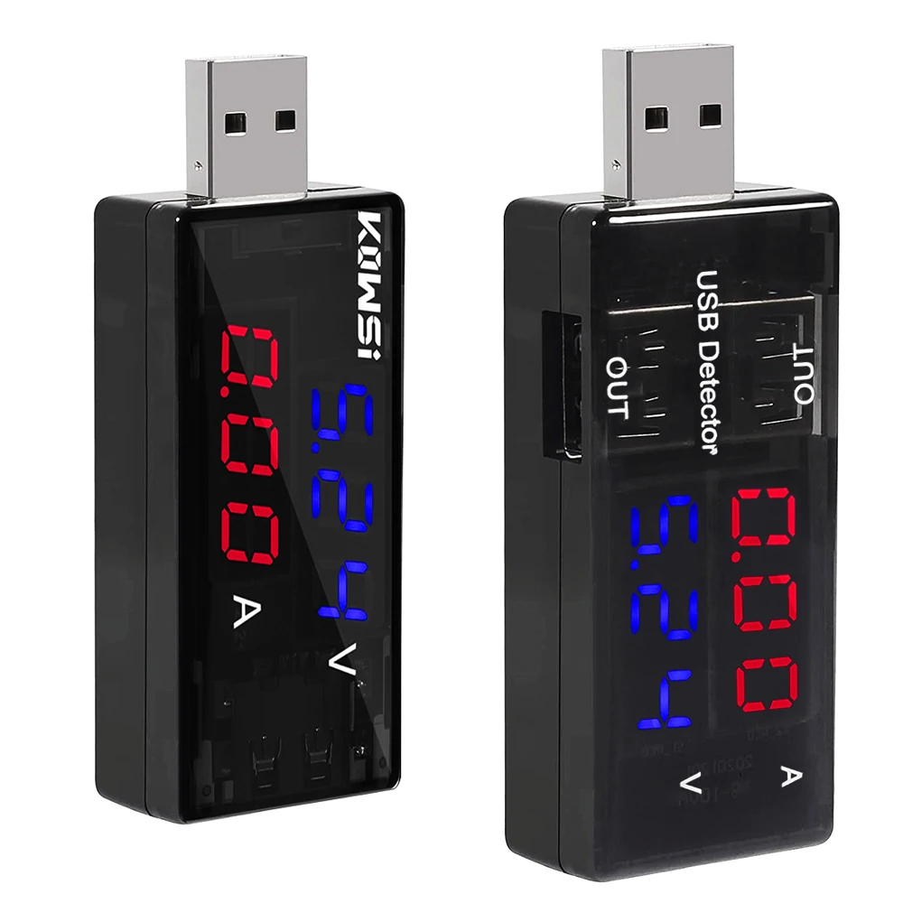 KWS-10VA Dual USB Current Voltage Charging Detector Tester Battery ...