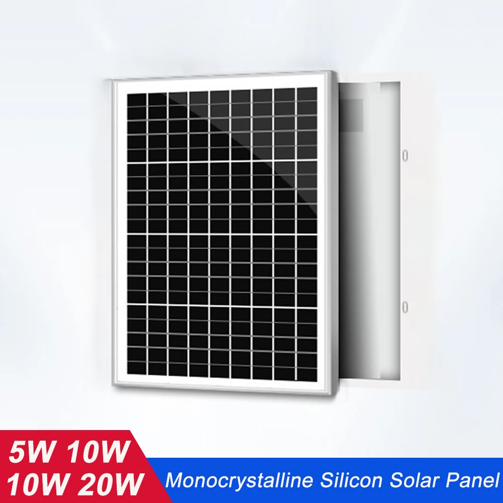 Monocrystalline-Silicon-Solar-Panels-18V-5W-10W-15W-20W-Portable-PV ...