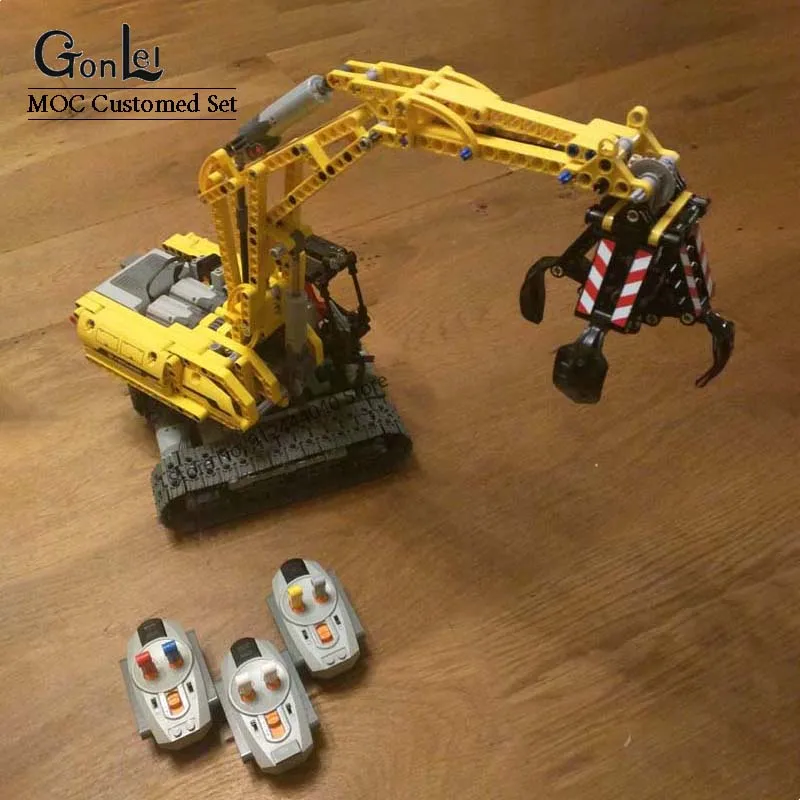 NEW-High-Tech-MOC-Brick-Model-42006-Excavator-MOD-Version-full-RC-Power ...