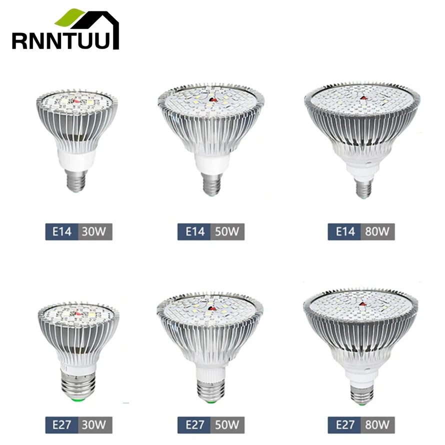 LED Phyto Grow Light Full Spectrum Phytolamp E27 Plant Bulb E14 UV Lamp ...