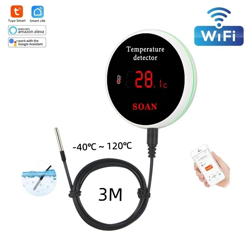 Tuya External Temperature Sensor Wifi | Tuya Wifi Temperature Humidity ...