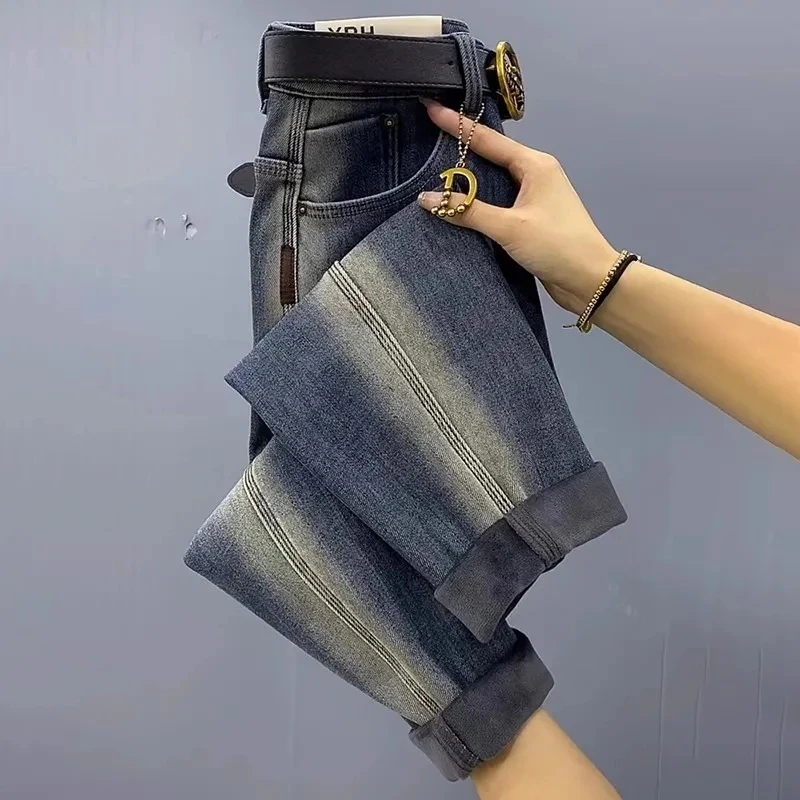 2024-Women-s-Nine-Point-Harlan-Pants-Spring-Versatile-Ladies-Jeans ...