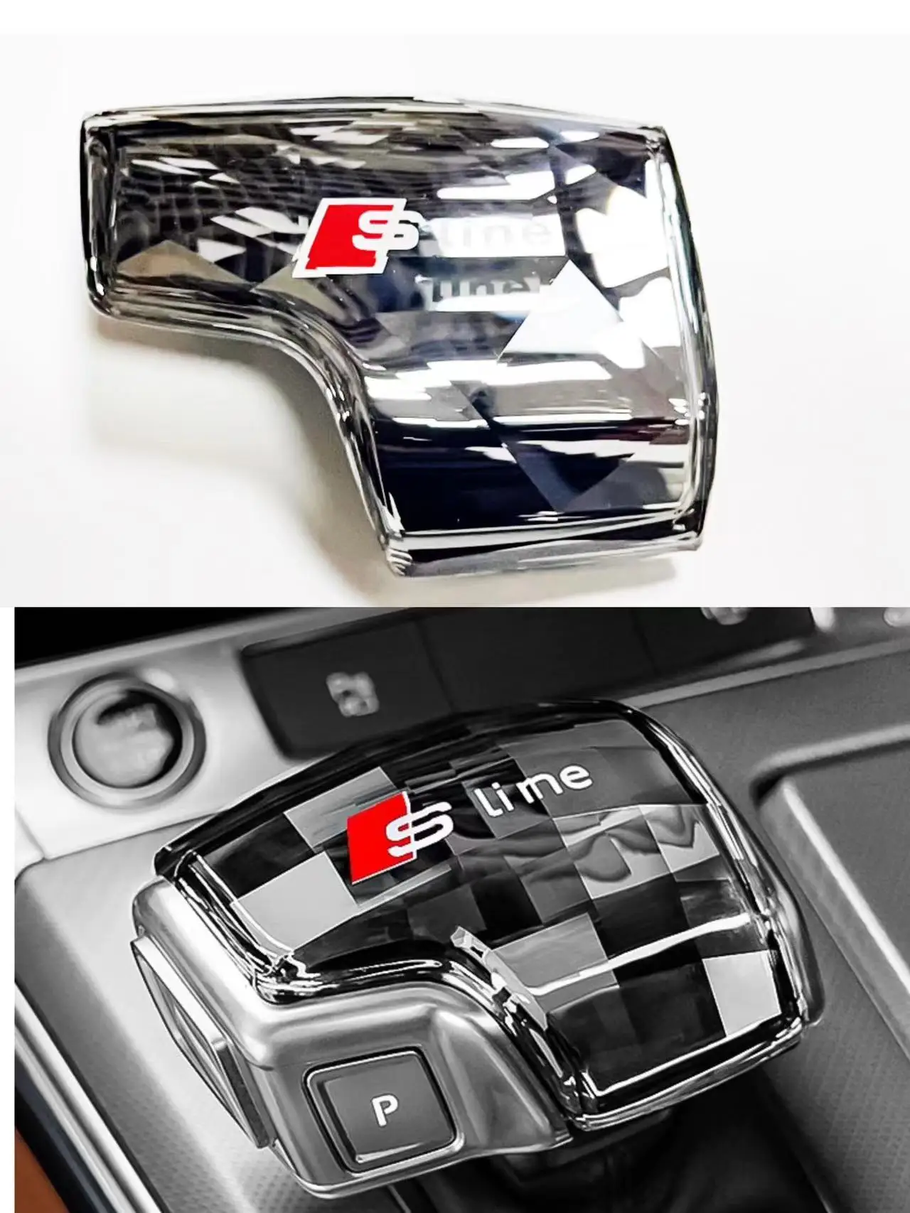 Crystal-Handle-Cover-Gear-Shifter-Knob-Cover-car-accessories-For-Audi ...