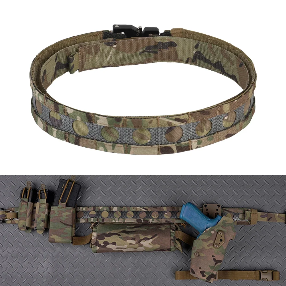 Tactical-Bison-Belt-2-Layer-Quick-Detach-Metal-Buckle-Military-Battle ...