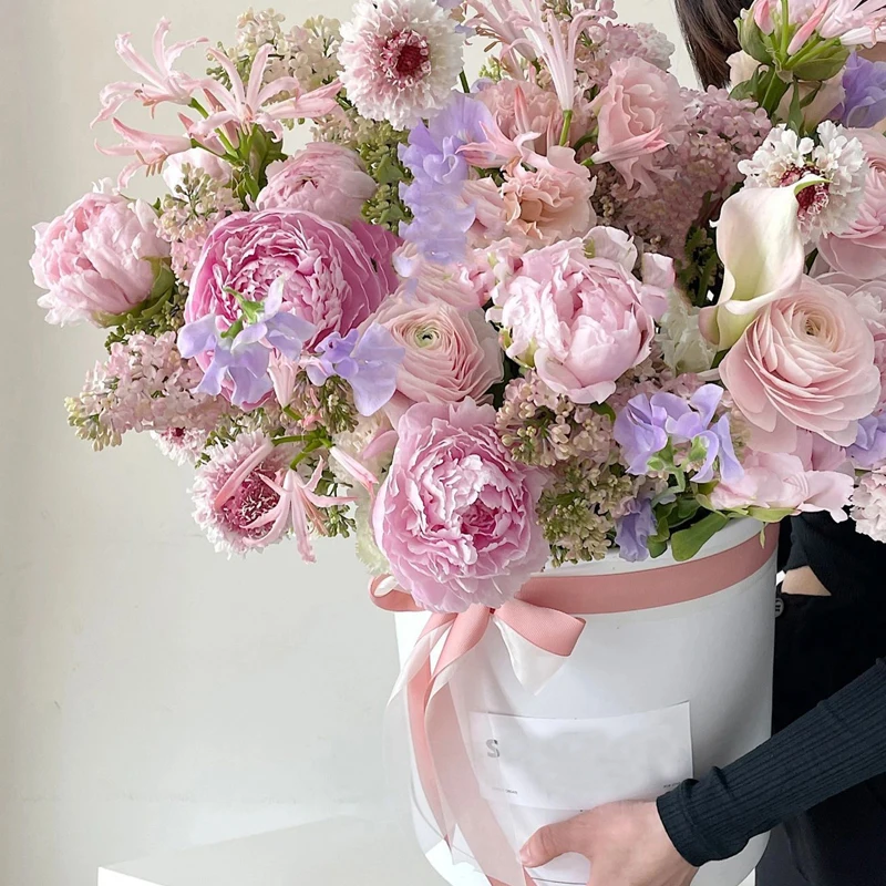 1Pc-Flower-Box-Round-Cardboard-Gift-Boxes-Wedding-Party-Rose-Flower ...