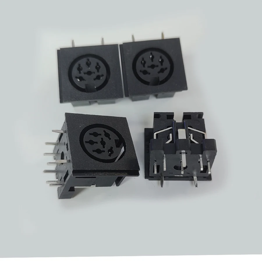 20PCS/Lot Big S Terminal DIN6/DIN 6P Female Jack/Socket Connector 6PIN ...