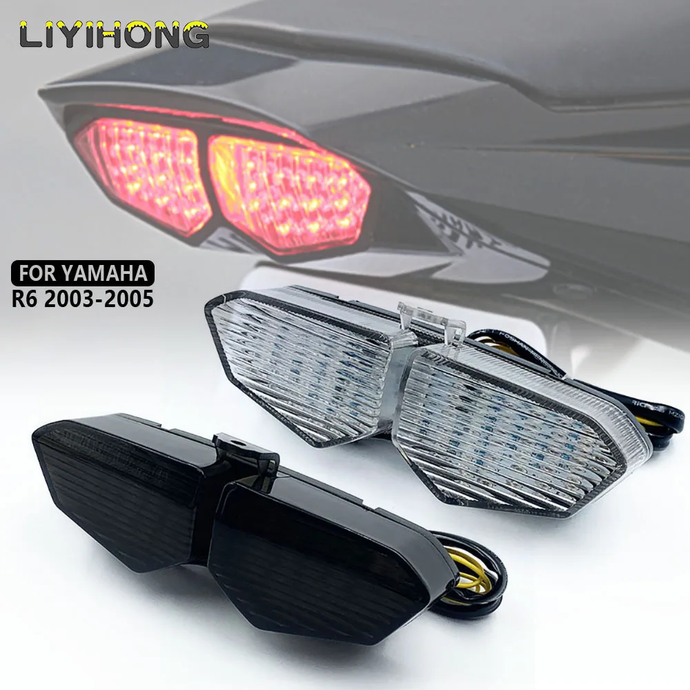 For-Yamaha-YZF-R6-2003-2004-2005-Rear-Tail-Light-Brake-Turn-Signals ...