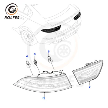 ROLFES LED Rear Outside Tail Light Car Outer Tail Lamp For Jaguar XEL ...