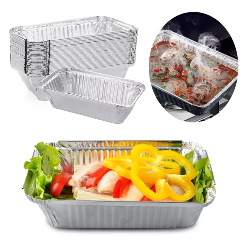 Aluminium Foil Containers With Food