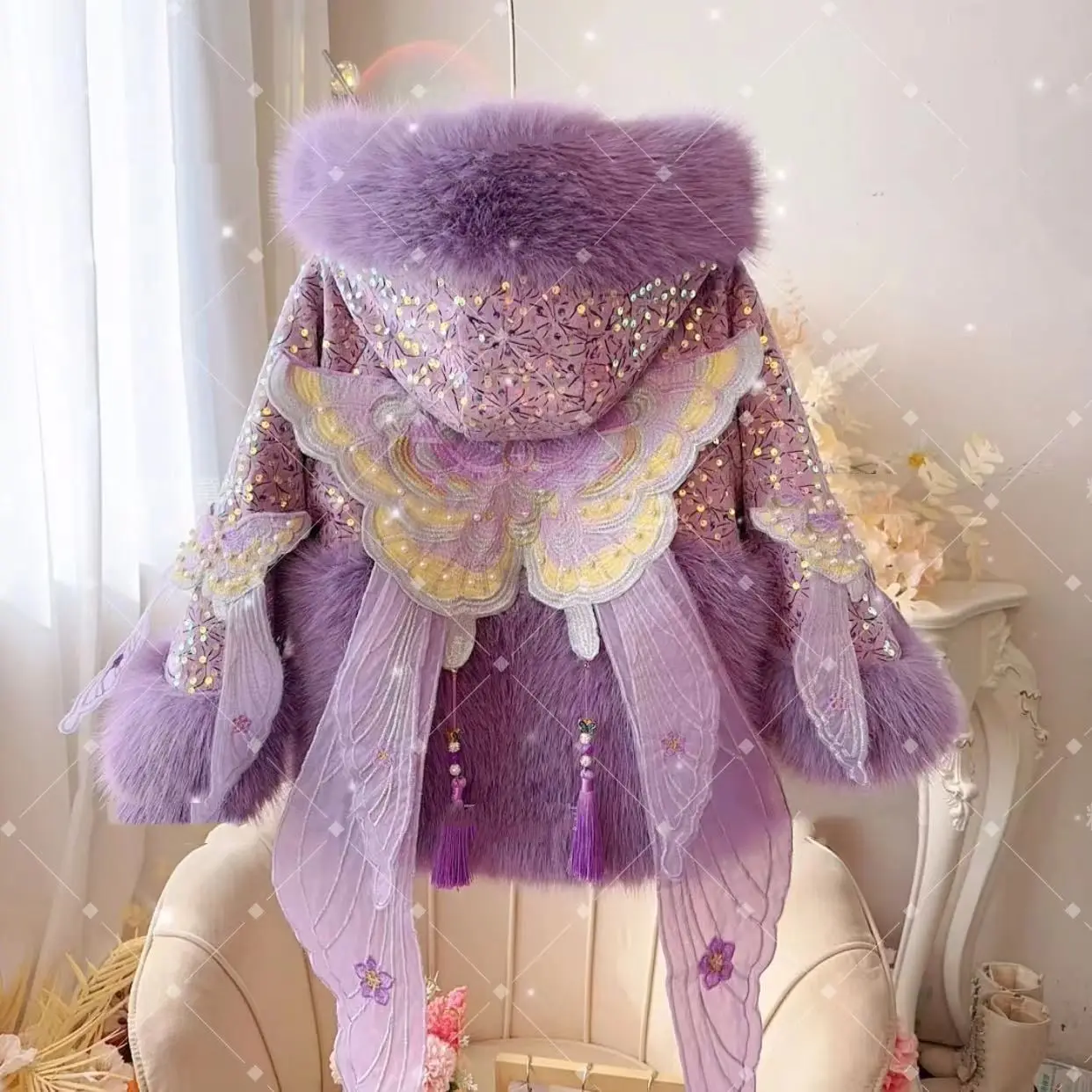 Girls' Fur Jacket 2025 Winter New Fleece Thickened Foreign Style ...