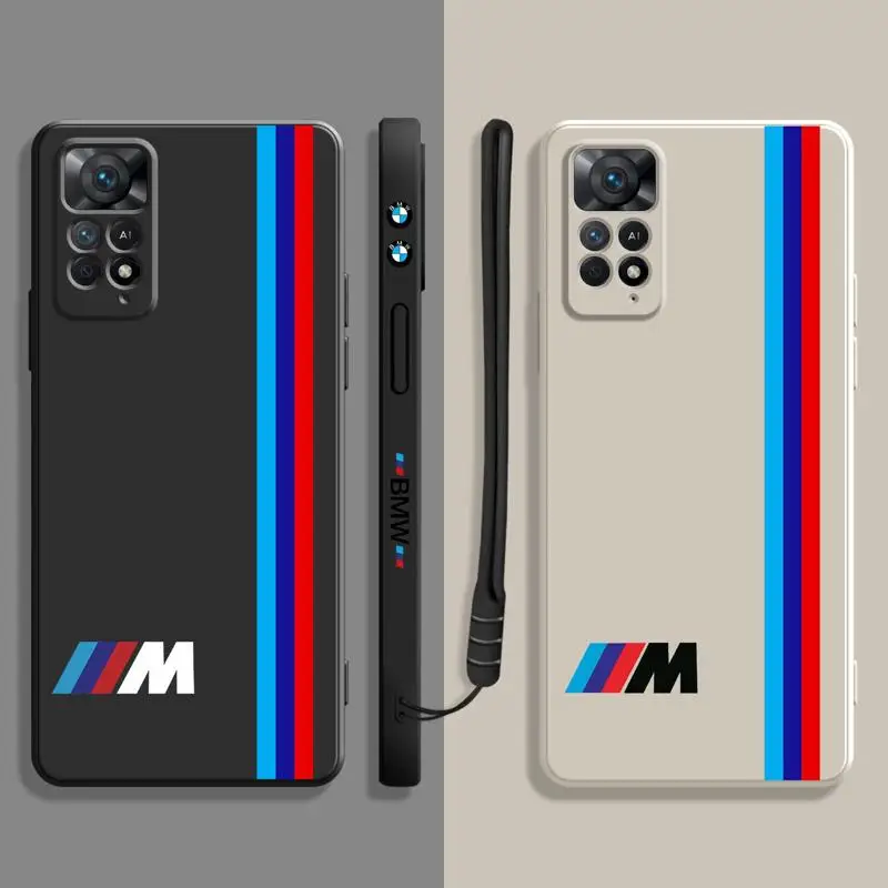 Rot-blau-bmw-m-streifen-logo-fl-ssige-telefon-h-lle-f-r-xiaomi-redmi ...