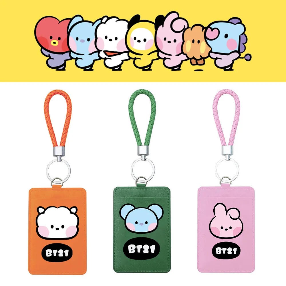 BT21-BTS-Minini-Cartoon-Hanging-Rope-Chest-Card-Holder-Work-Card-Holder ...
