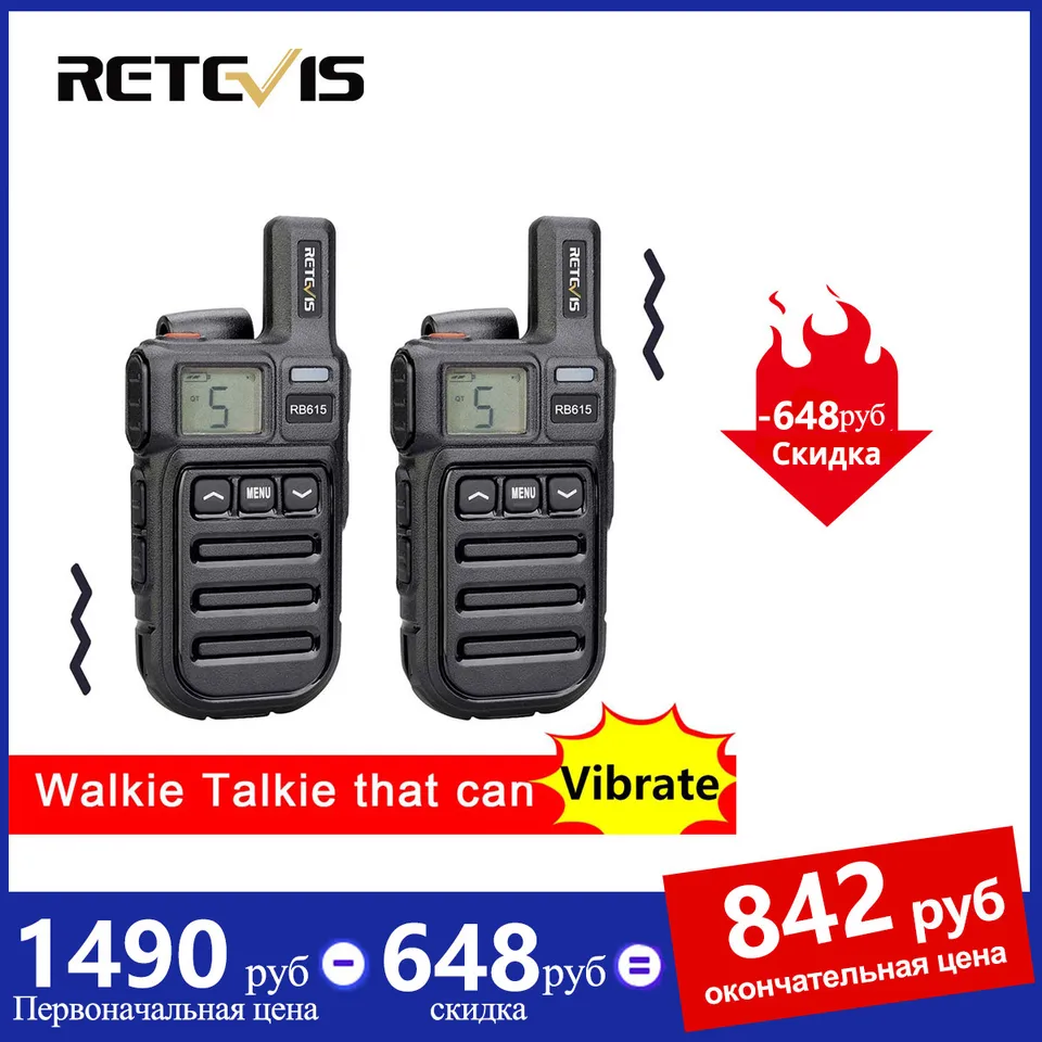 Retevis Rb615 Pmr Frs Mini Walkie Talkie Pmr446 Ptt, 45% OFF