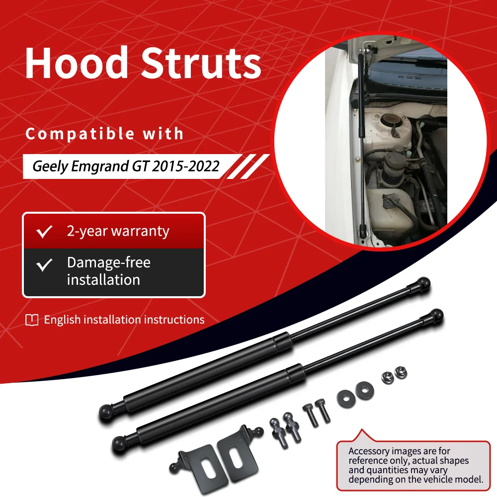 SEMTAY-Hood-Struts-Compatible-with-Geely-Emgrand-GT-2015-2022-Bonnet ...