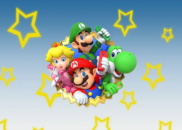 Super Mario Bros Round Backdrop Kids Birthday Party Decoration Cylinder ...