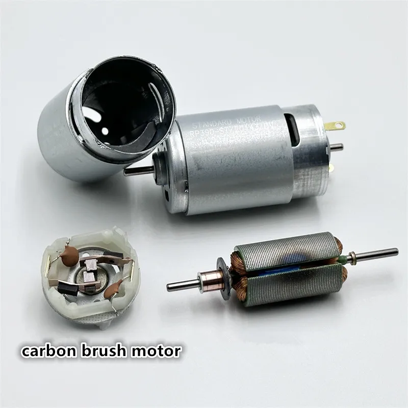 Kettős Tengelyek 390 395 Dc Motor Rp390-St Porszívóhoz 6 V ~ 24 Nagy Nyomatékos Szénkefe ...