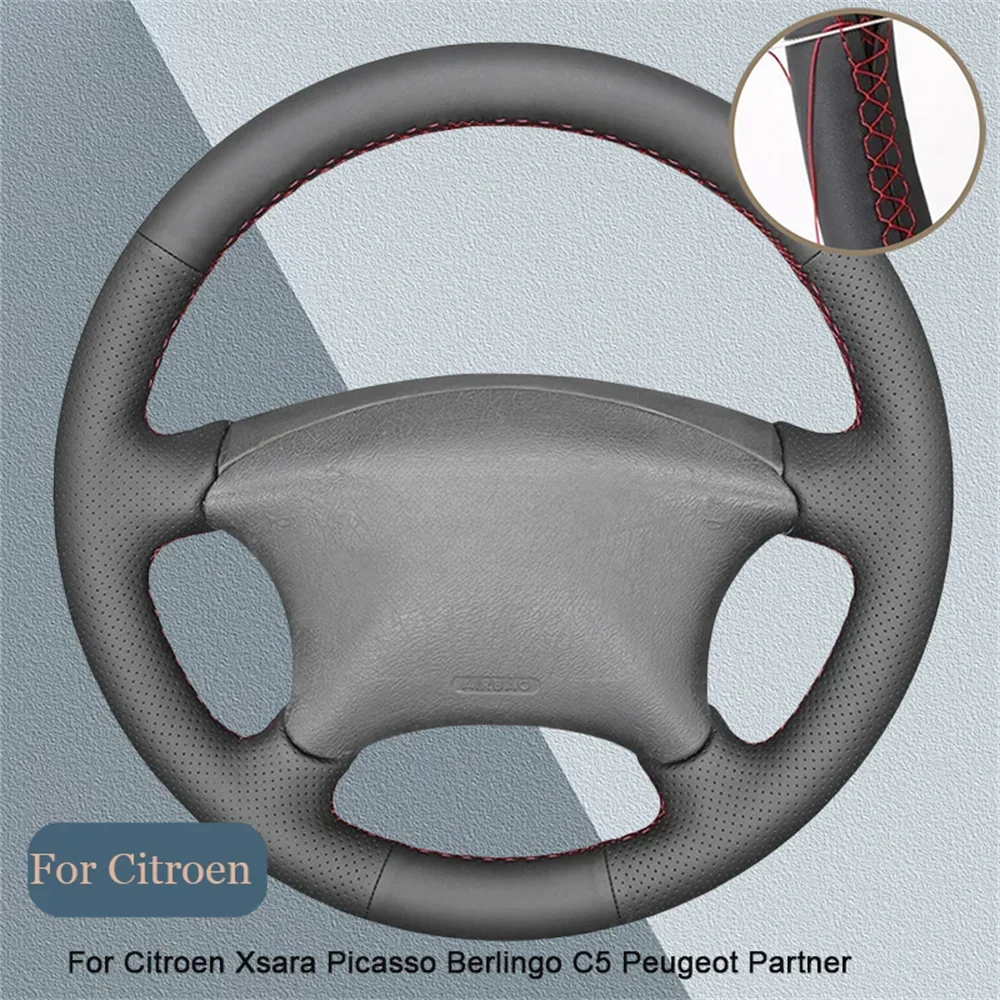 Microfibre Leather Car Steering Wheel Cover For Citroen Xsara Picasso ...