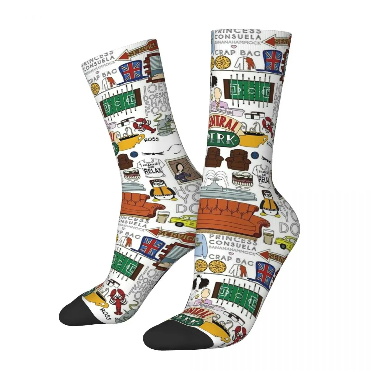 Friends Kee American TV Series Socks Men's Women's Fashion Central Perk ...