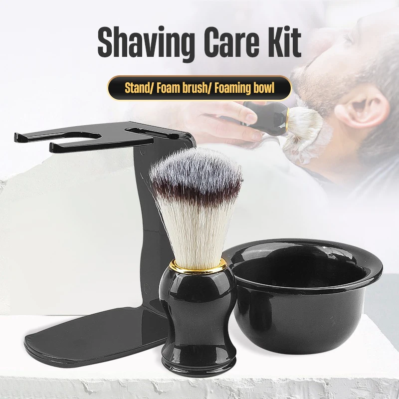 Professional-Shaving-Brush-Set-3-in-1-Shave-Kits-With-Shaving-Brush ...