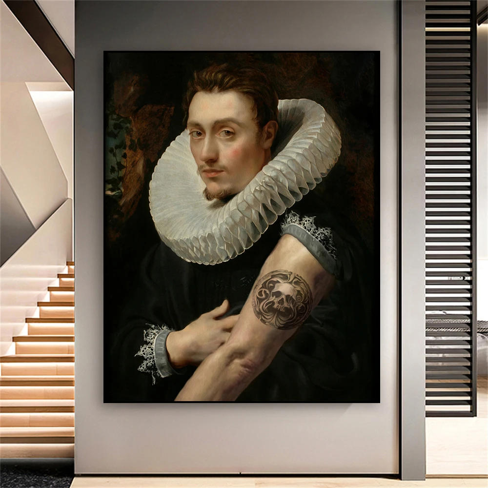 Medieval Man Painting